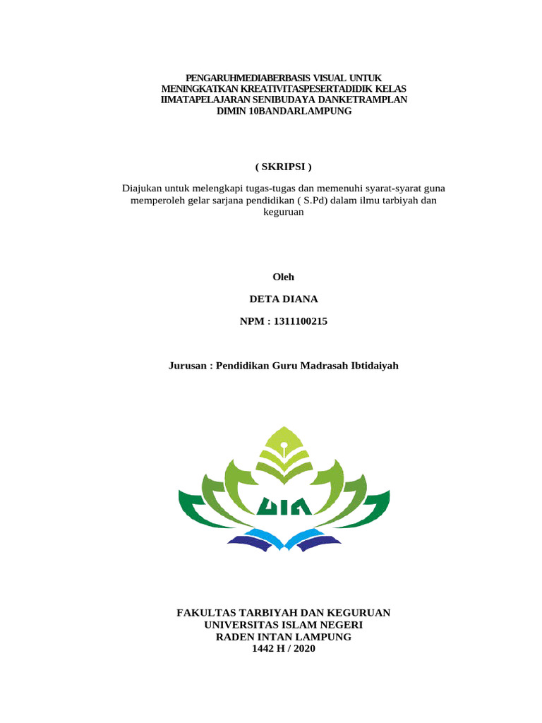 Deta Diana - BAB 1,2 DAPUS | PDF