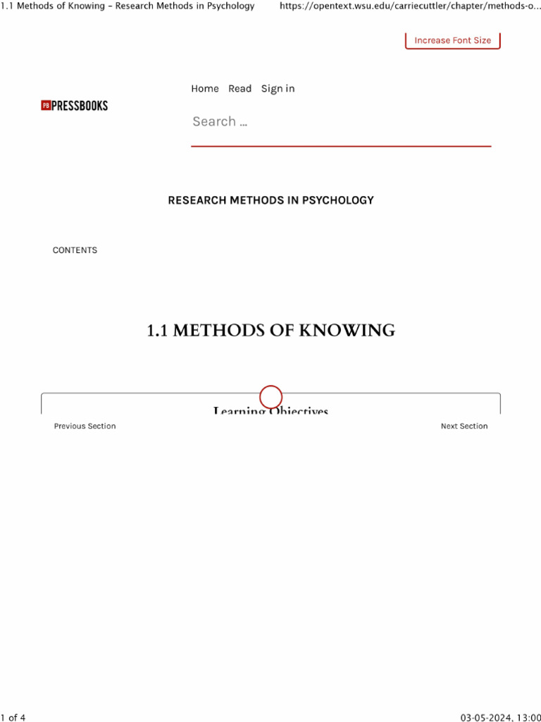 Methods of Knowing | PDF | Science & Mathematics