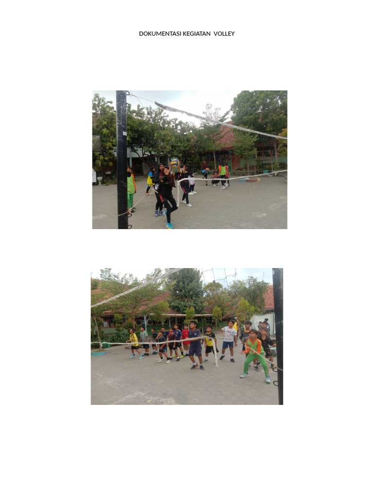 Dokumentasi Kegiatan Volley | PDF