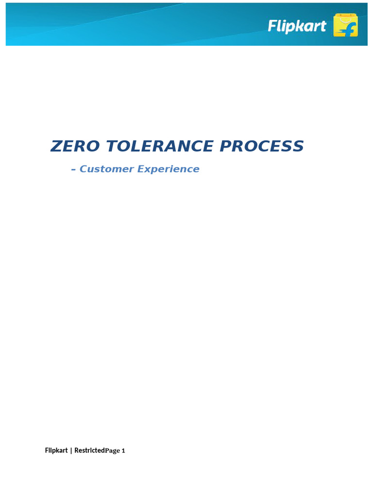 Zero Tolerance Document Policy Document | PDF | Regulatory Compliance ...
