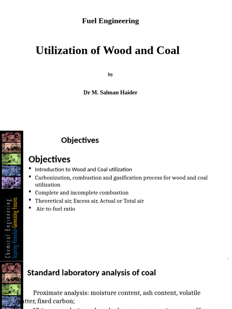 Lecture 2-Utilization of Solid Fuel (Coal and Wood) | PDF | Coal | Combustion