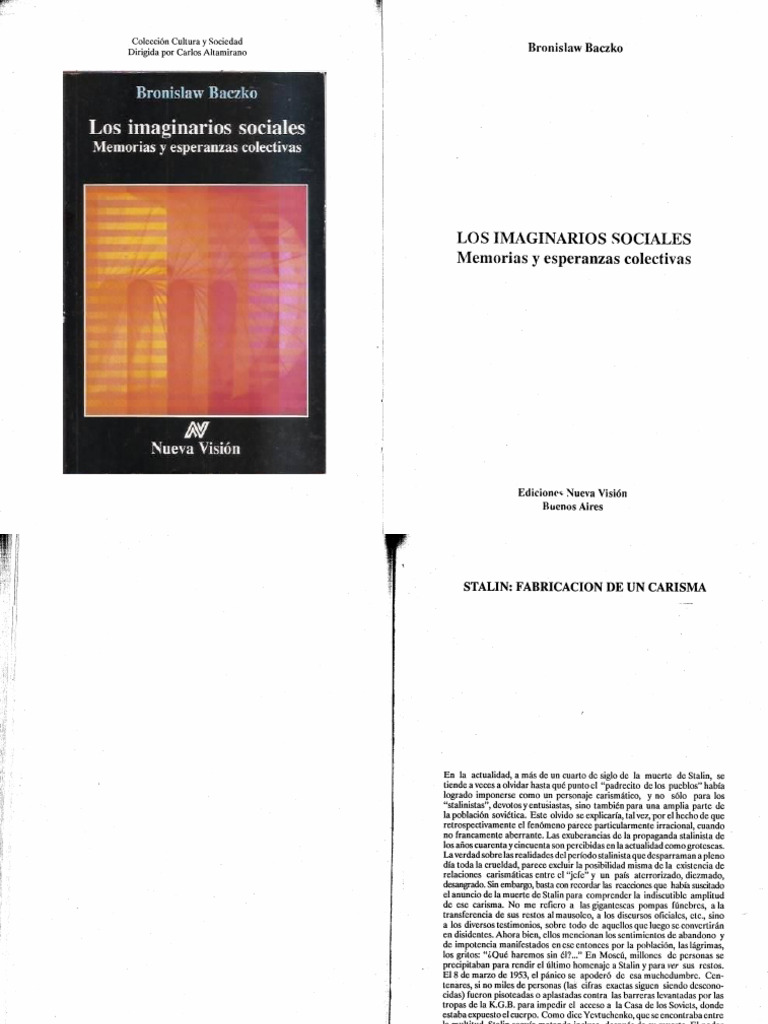 Baczko, Bronislaw, Stalin, La Fabricación de Un Carisma, en Los Imaginarios Sociales | PDF