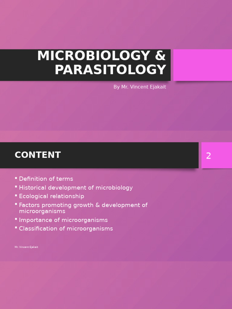Introduction To Microbiology and Parasitology | PDF | Microbiology | Microorganism