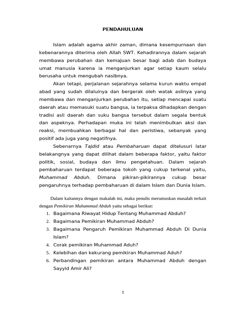 Makalah-Muhammad-Abduh | PDF