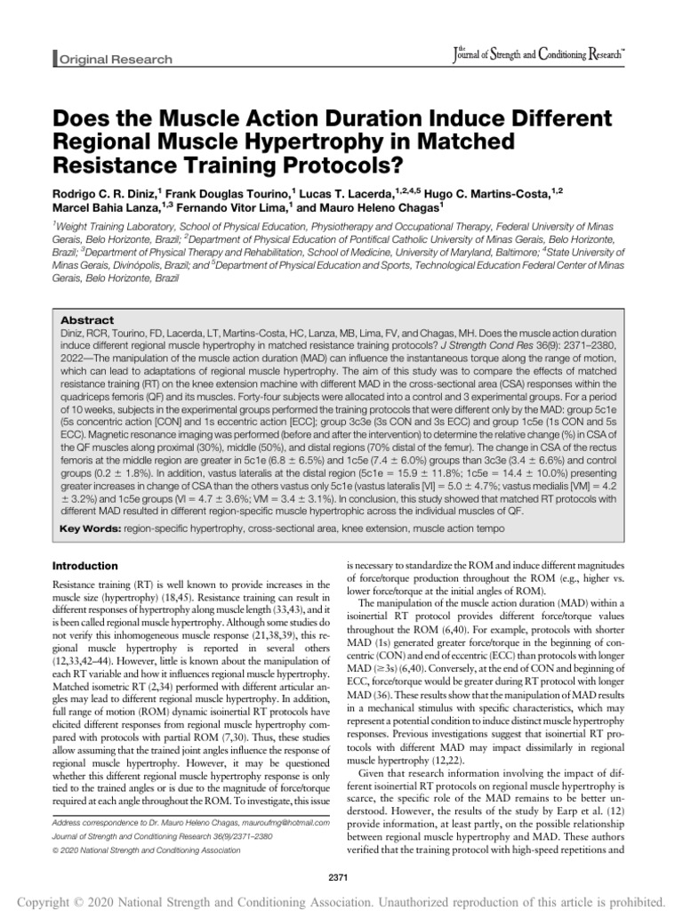 Does The Muscle Action Duration Induce Different Regional Muscle ...