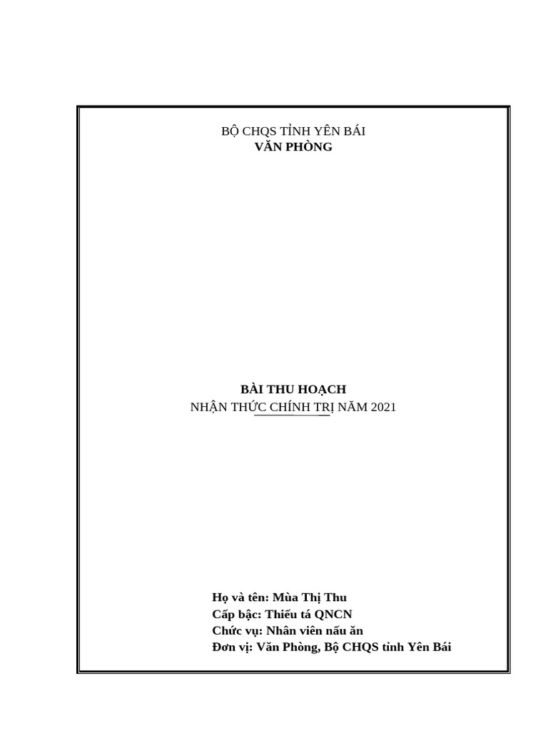 Bài KT nhận thức Thu | PDF