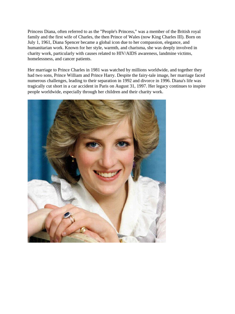 Princess Diana | PDF | Travel | History