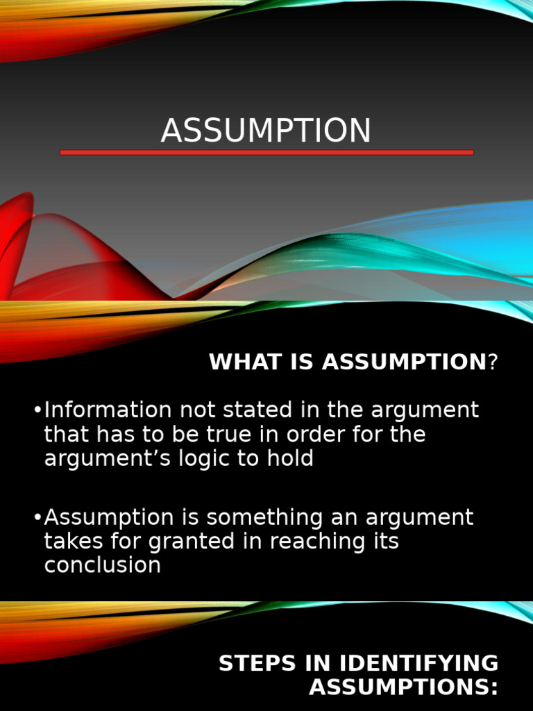 Assumption | PDF