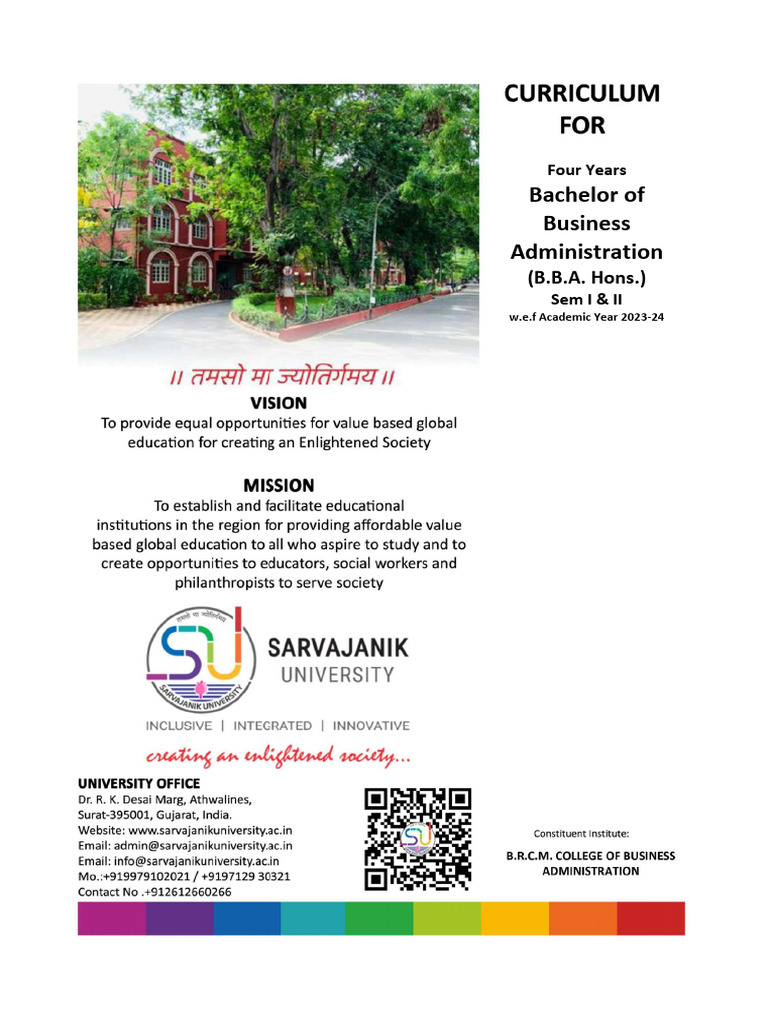 FYUG - GoG Syllabus FYBBA (Hon-) | PDF | Demand | Elasticity (Economics)