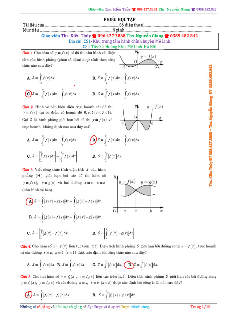 NG D NG C A Tích Phân | PDF
