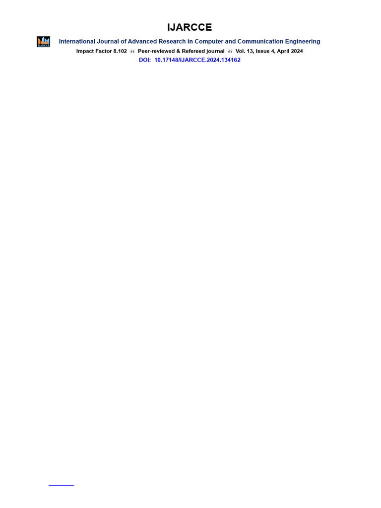 IJARCCE.2024.134162 | PDF | Traffic | Internet Of Things