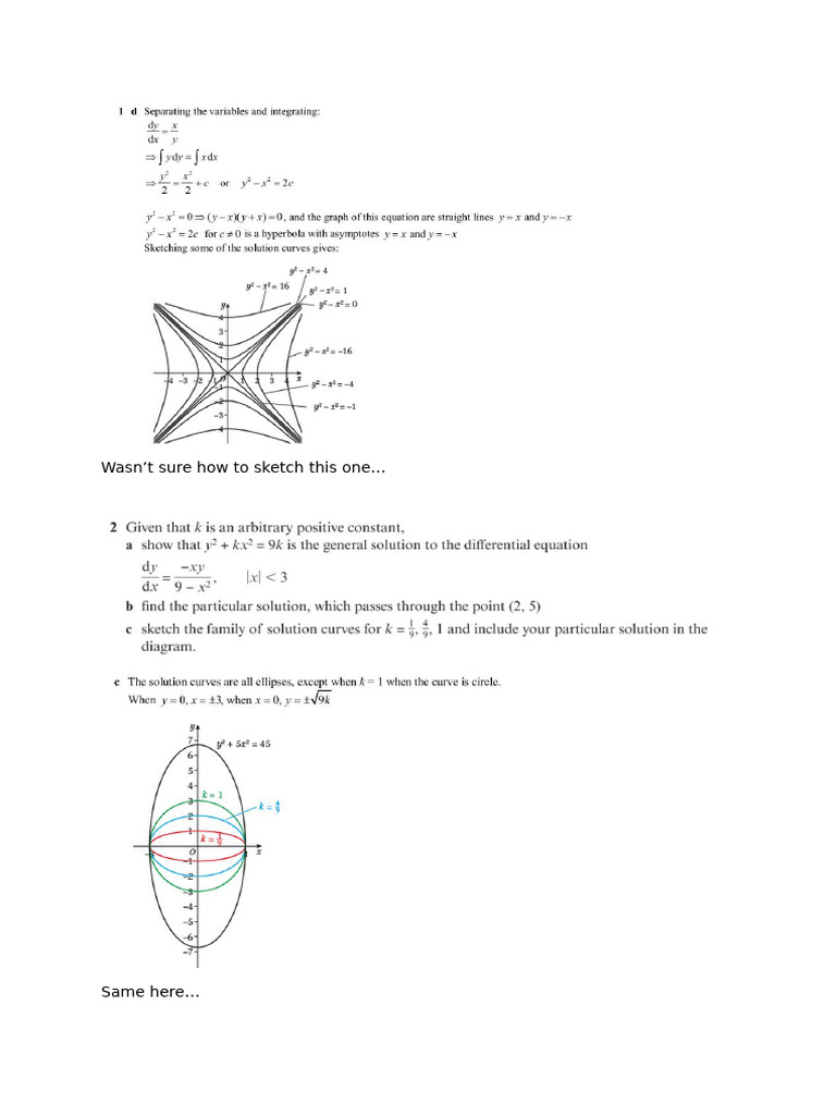 CP1 Differential Equations | PDF