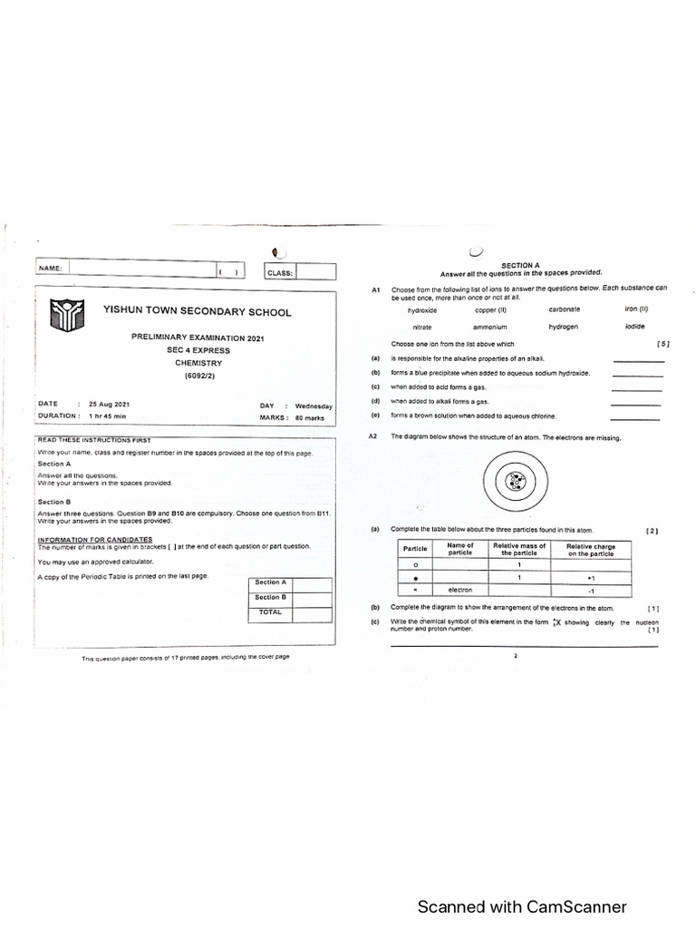 YT 2021 Prelim Paper 2 | PDF