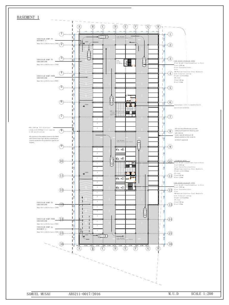 Basement 1 | PDF | Stairs | Building Engineering