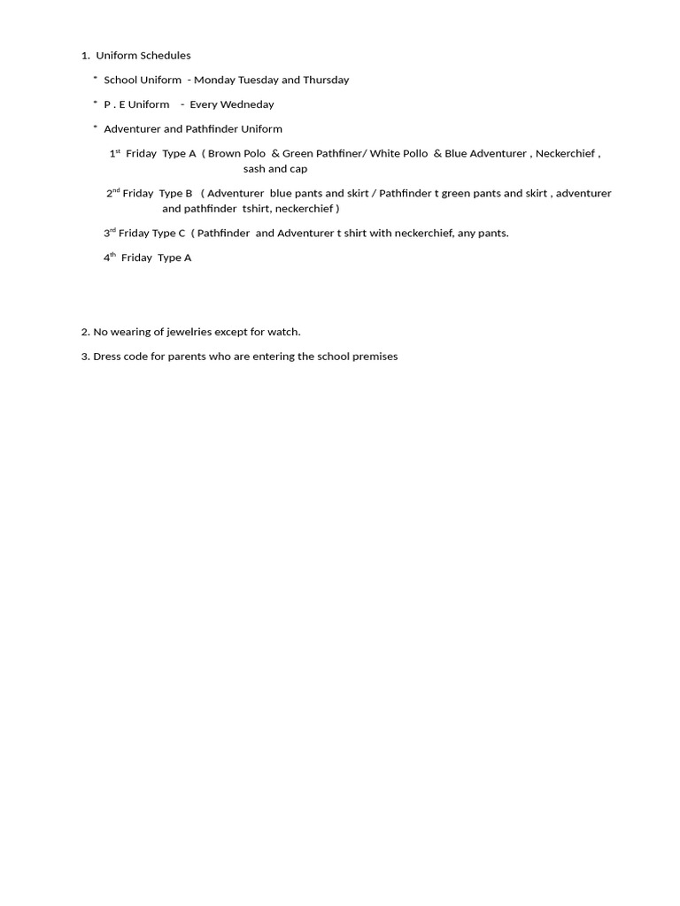 Parent's Orientation Aug 4 | PDF