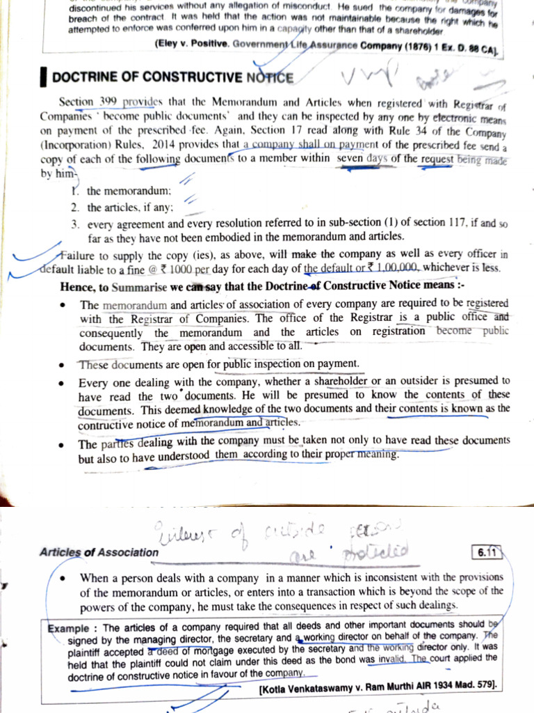 Doctrine of Constructive Notice | PDF | Justice | Crime & Violence