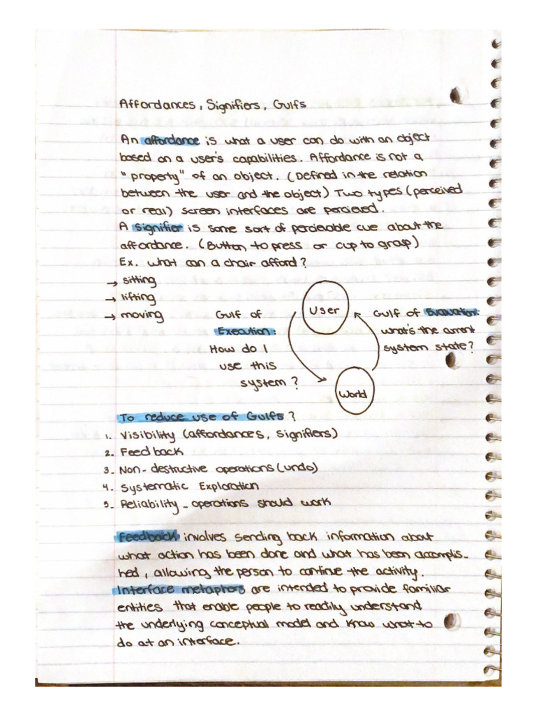 Affordances, Signifiers, Gulfs | PDF
