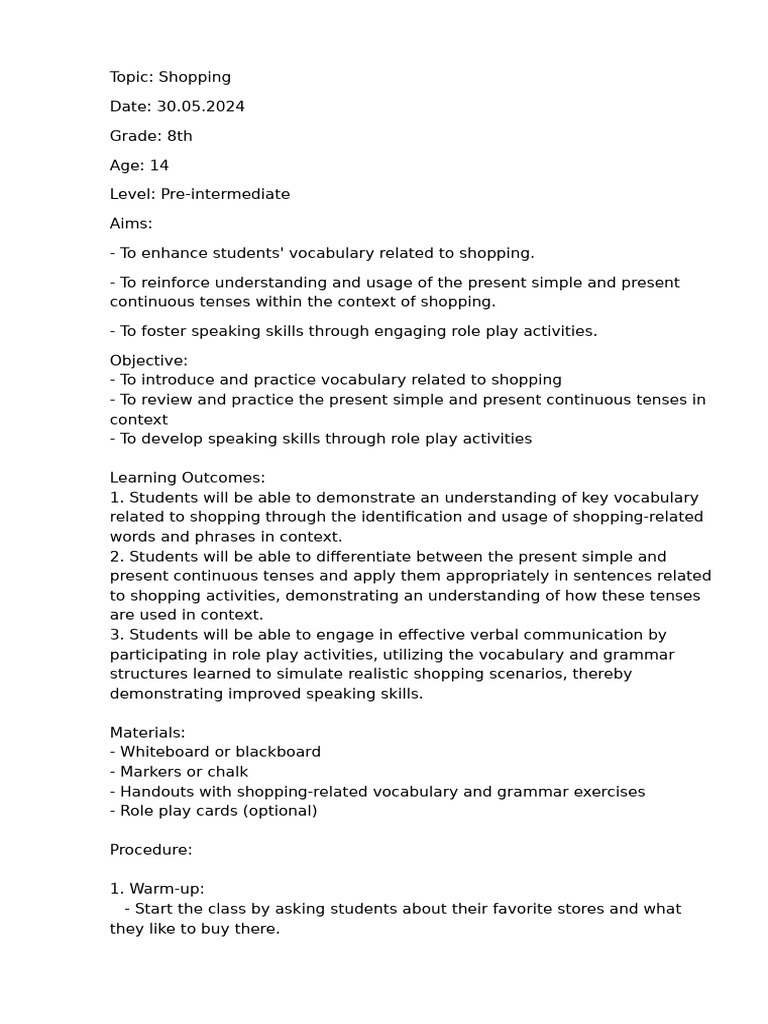 Lesson Plan by Sitjanova Farida | PDF | Vocabulary | Human Communication