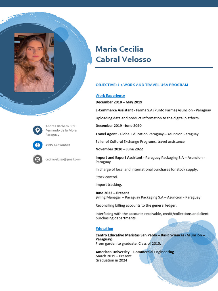 Resume Maria Cecilia Cabral | PDF