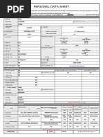 Personal Data Sheet CS Form No. 212 Revised 2017 | PDF | Justice ...