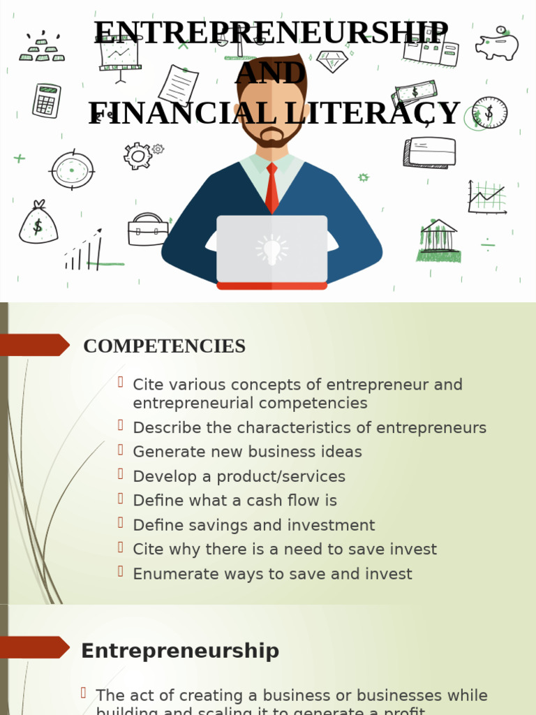 Entrepreneurship and Financial Literacy | PDF | Investing | Investment Fund