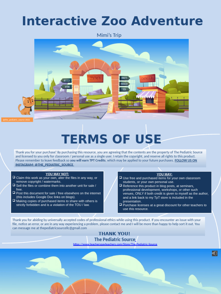 Interactive Zoo Adventure: Mimi's Trip | PDF