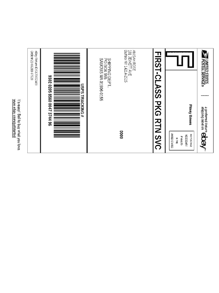 eBay Packing Slip for DUCRAY Shampoo | PDF