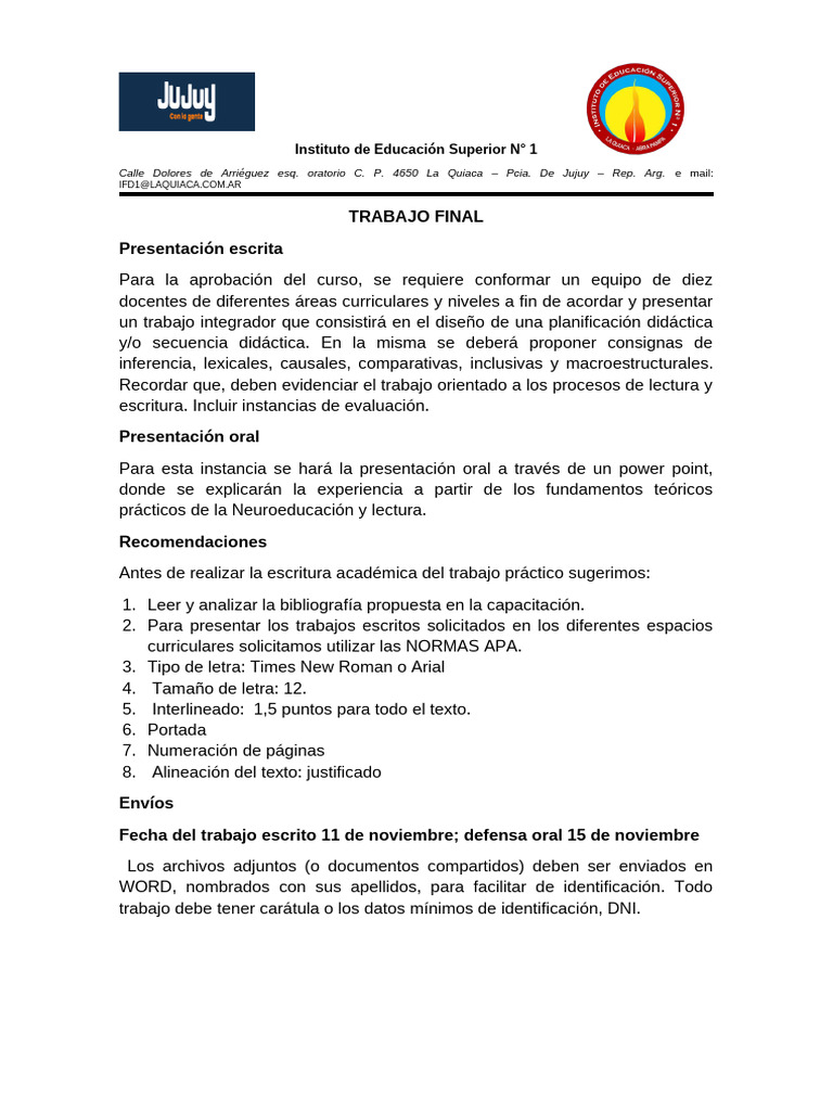 Evaluación Final Capa | PDF