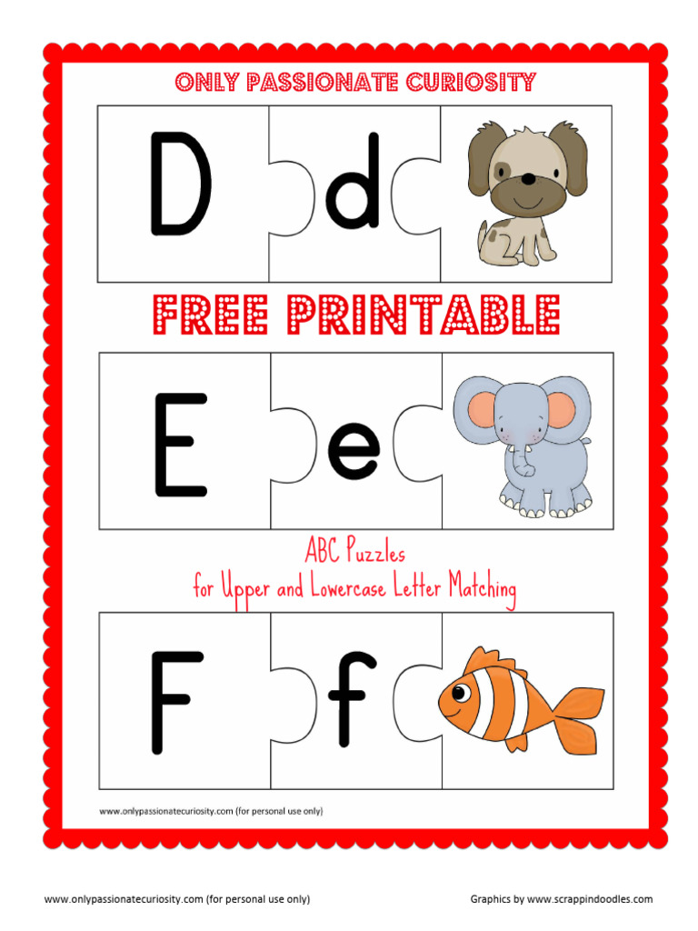 ABCUpperand Lowercase Matching Puzzles Updated 2 | PDF