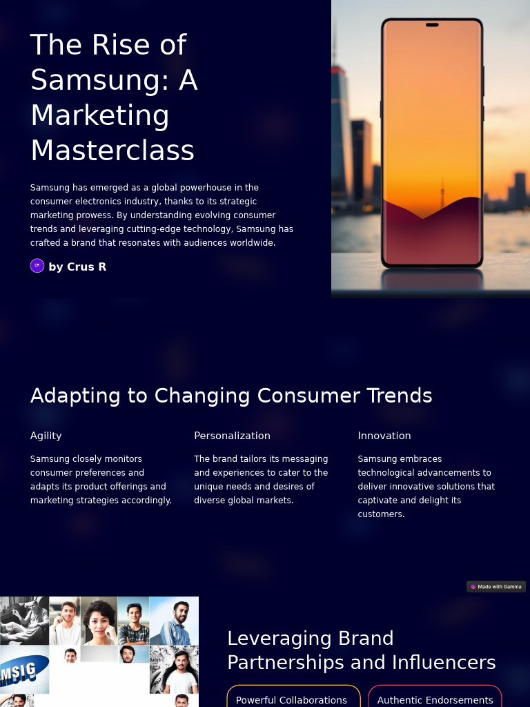 The Rise of Samsung A Marketing Masterclass | PDF | Brand | Marketing