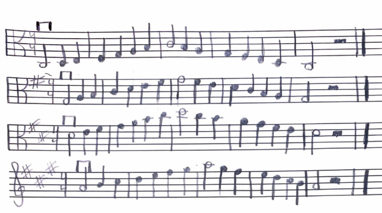 Viola C, G, D, & A Major Scales | PDF