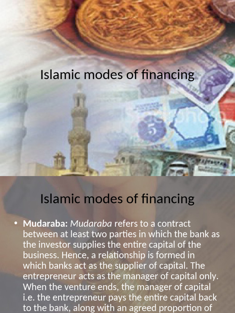 Islamic Modes of Financing - Fim | PDF | Personal Finance | Private Sector