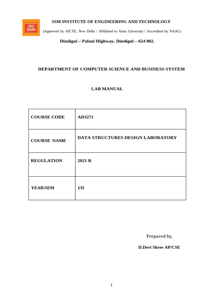 DATA STRUCTURES DESIGN LAB Manual | PDF | Queue (Abstract Data Type) | Algorithms And Data ...
