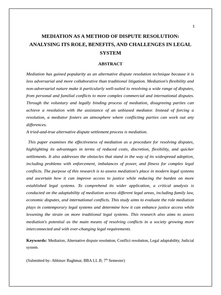 Abhinav Baghmar BBA LLB | PDF