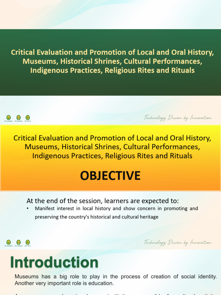 Promoting Local and Oral History in Museums | PDF