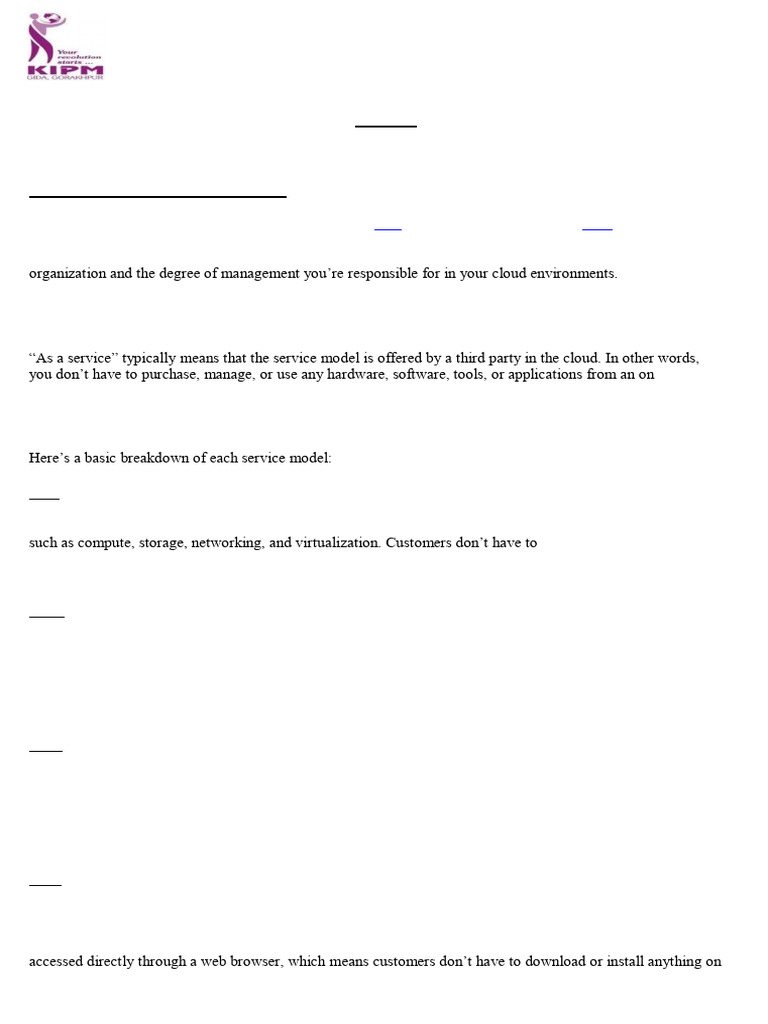 Cloud Services | PDF | Cloud Computing | Software As A Service