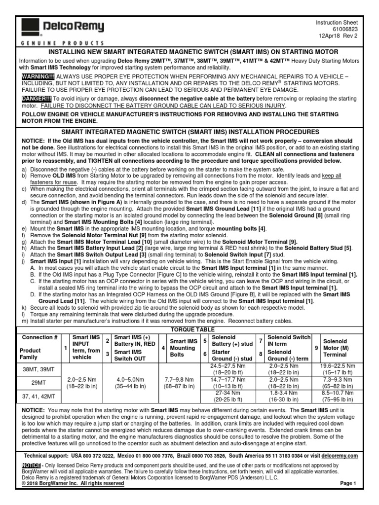 Smart IMS Instruction Sheet | PDF | Electrical Connector | Electrical ...