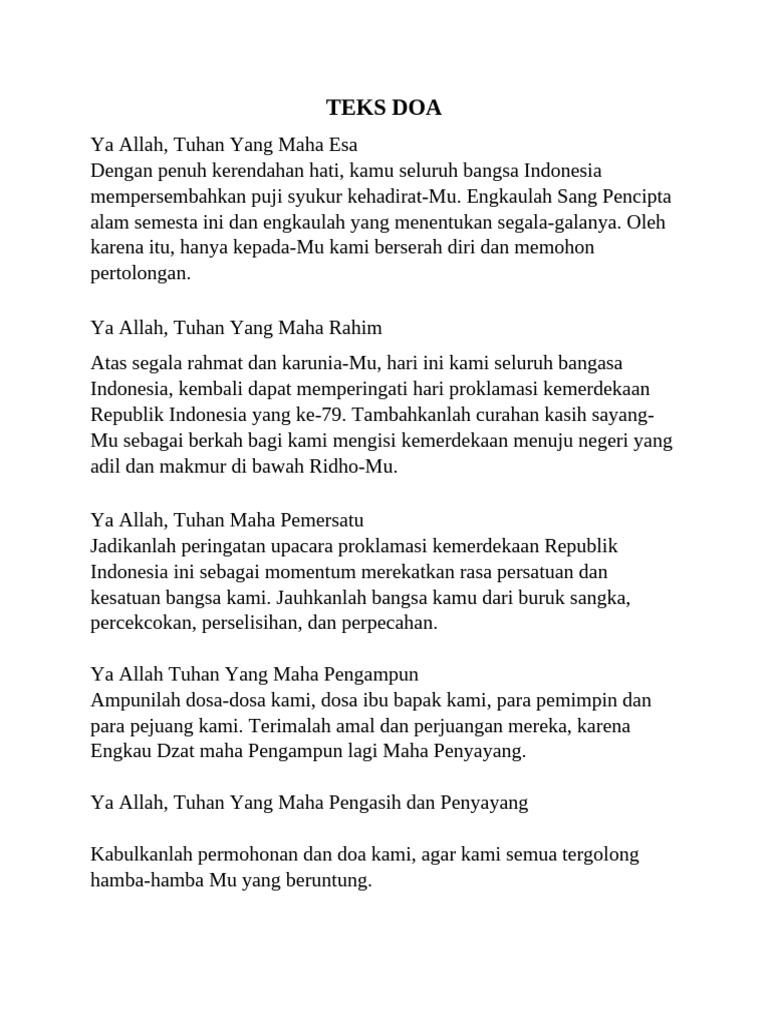 Teks Doa | PDF