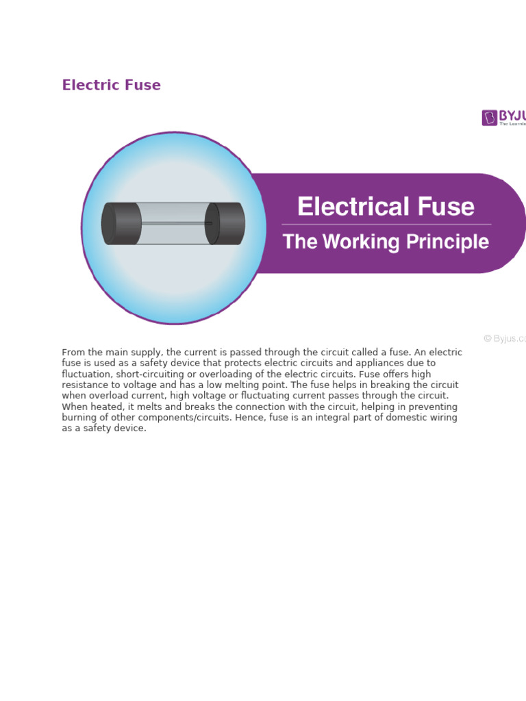 Electric Fuse | PDF | Science & Mathematics | Computers
