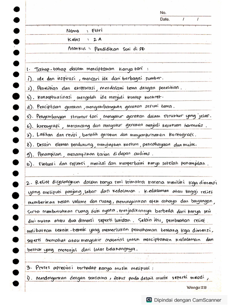 TT3 Pendidikan Seni Di SD | PDF