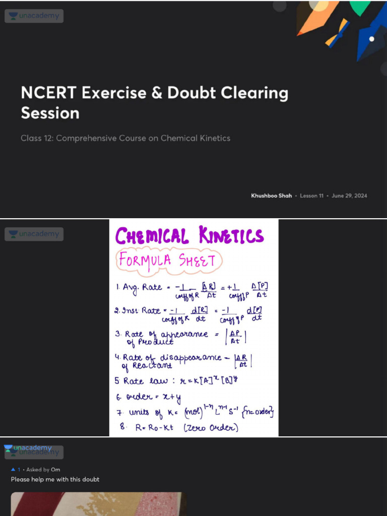 NCERT Exercise Doubt Clearing Session No Anno | PDF
