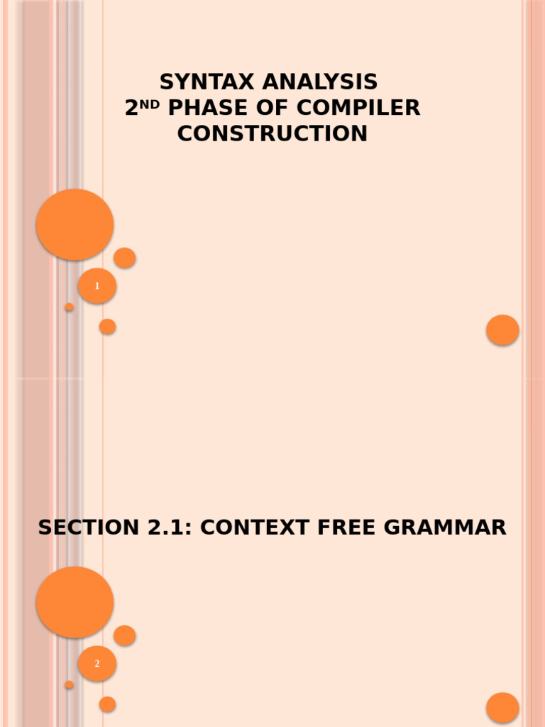 Lec02-Syntax Analysis and LL | PDF | Parsing | Metalogic