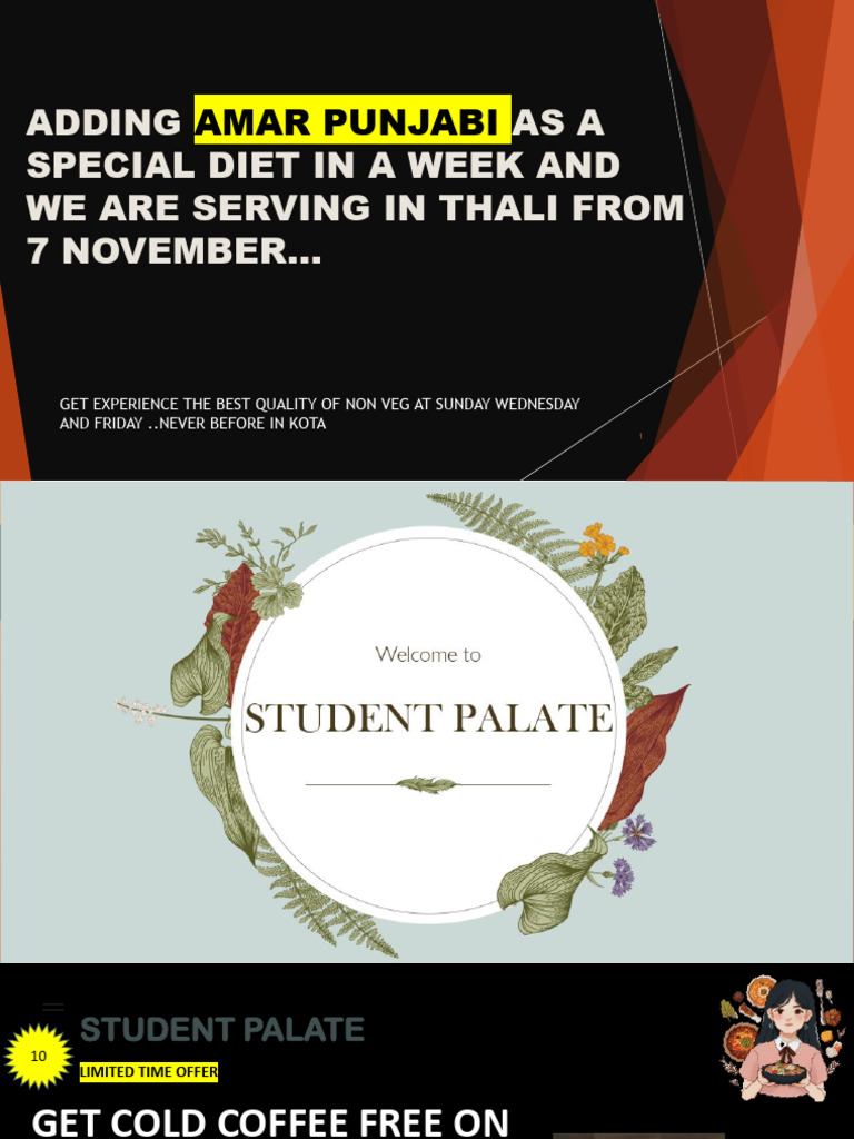 13 NOV DINNER LUNCH MENU (Autosaved) | PDF | Lunch | Meal