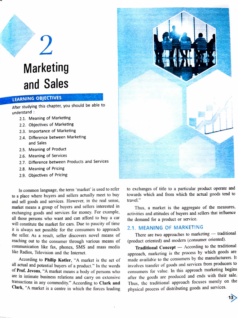 CH.2 - Marketing and Sales - Commerce - Grade10 | PDF