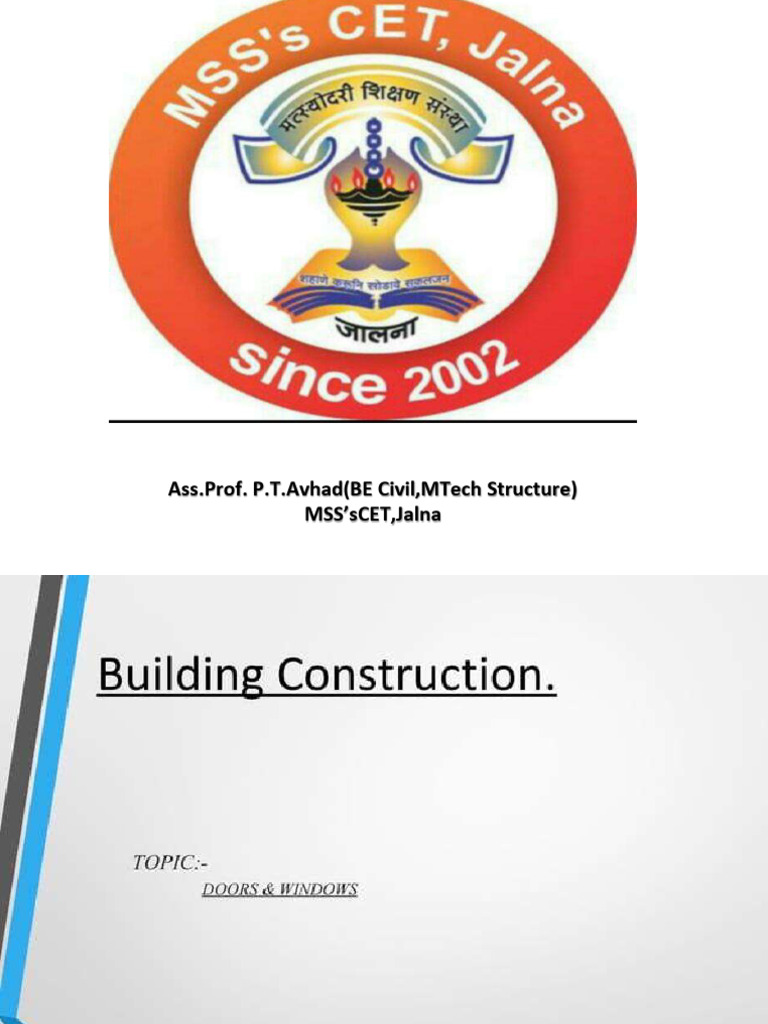 Module 4 A Door Window Pdf