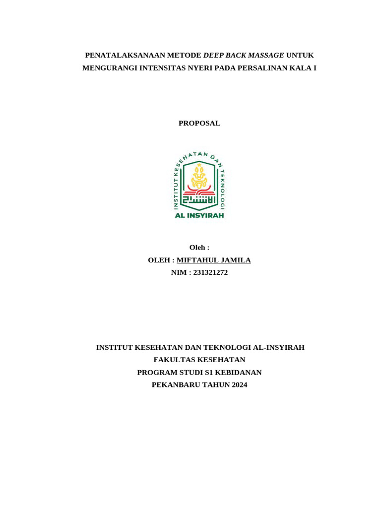 PROPOSAL | PDF | Sains & Matematika