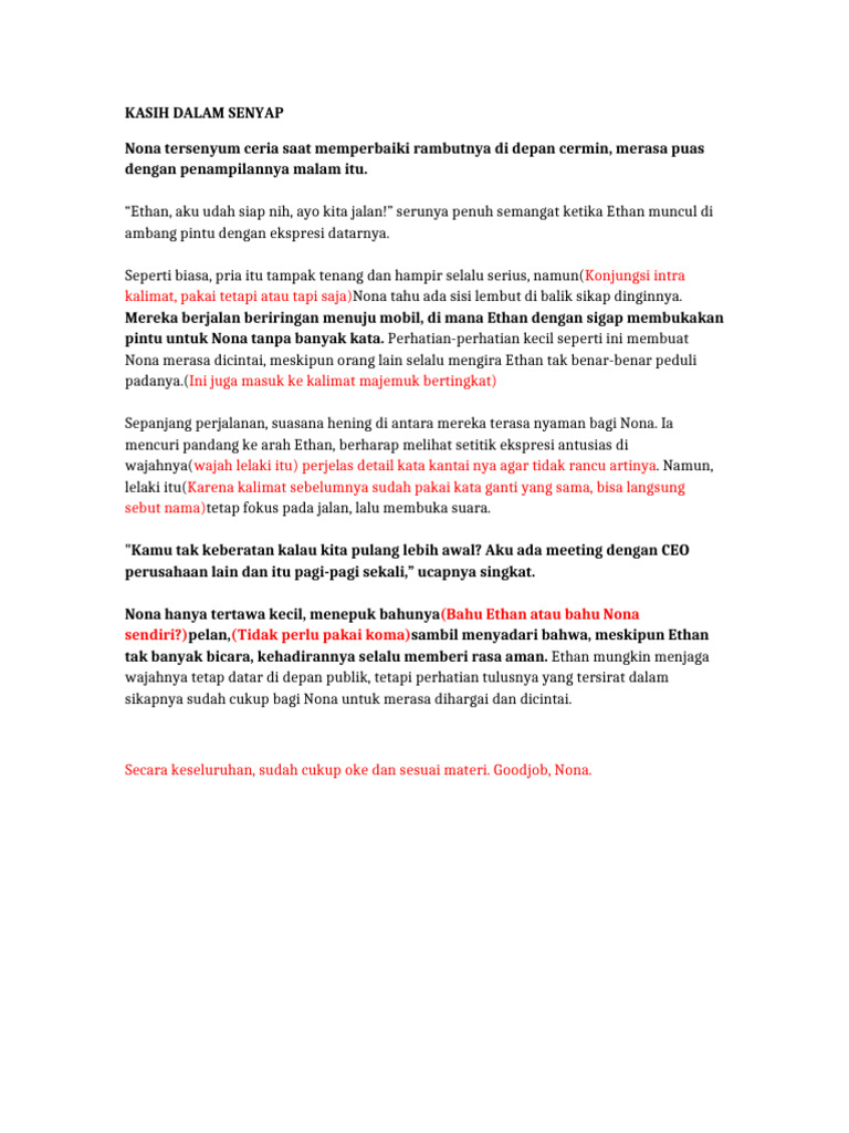 KASIH DALAM SENYAP-by. Nona | PDF
