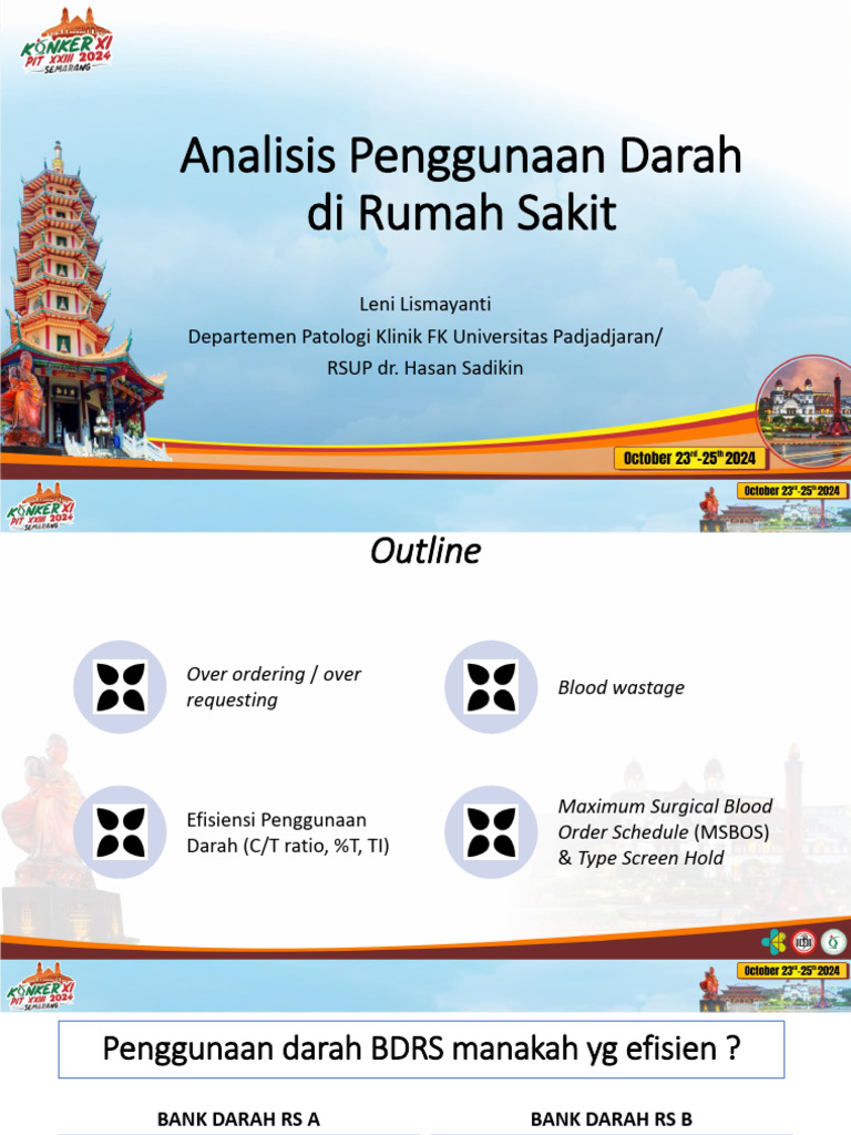 Analisis Penggunaan Darah Di RS - Dr. Leni Lismayanti, SP - PK, Subsp ...