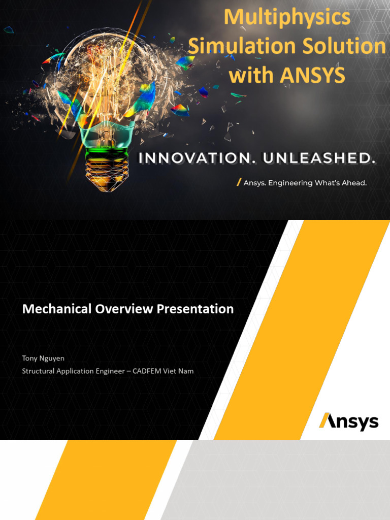 Ansys Mechanical Overview Presentation - Full - TV Ver | PDF