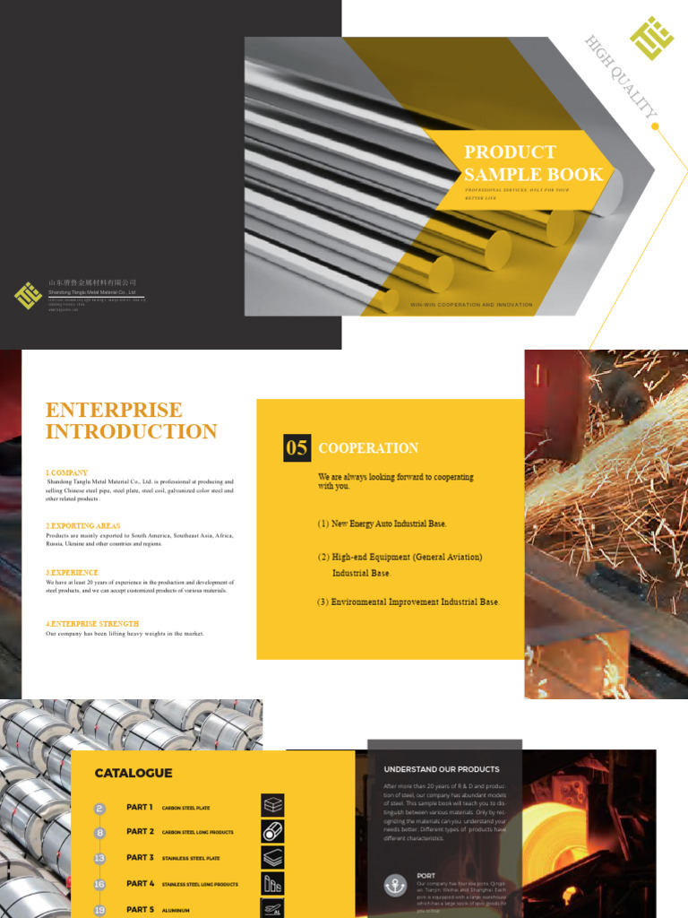 Catalogue Tanglu | PDF | Steel | Rolling (Metalworking)